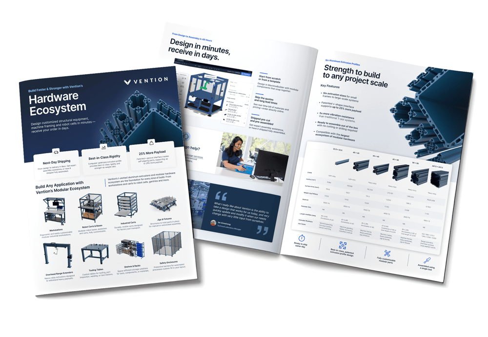 Vention Hardware Ecosystem Brochure